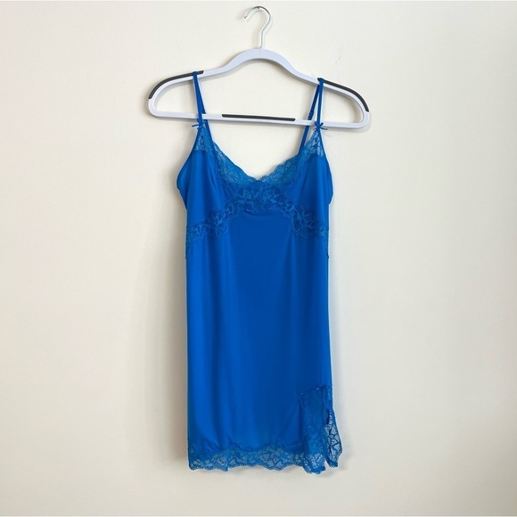 Victoria's Secret | Dresses | Vintage Victorias Secret Blue Slip Dress ...